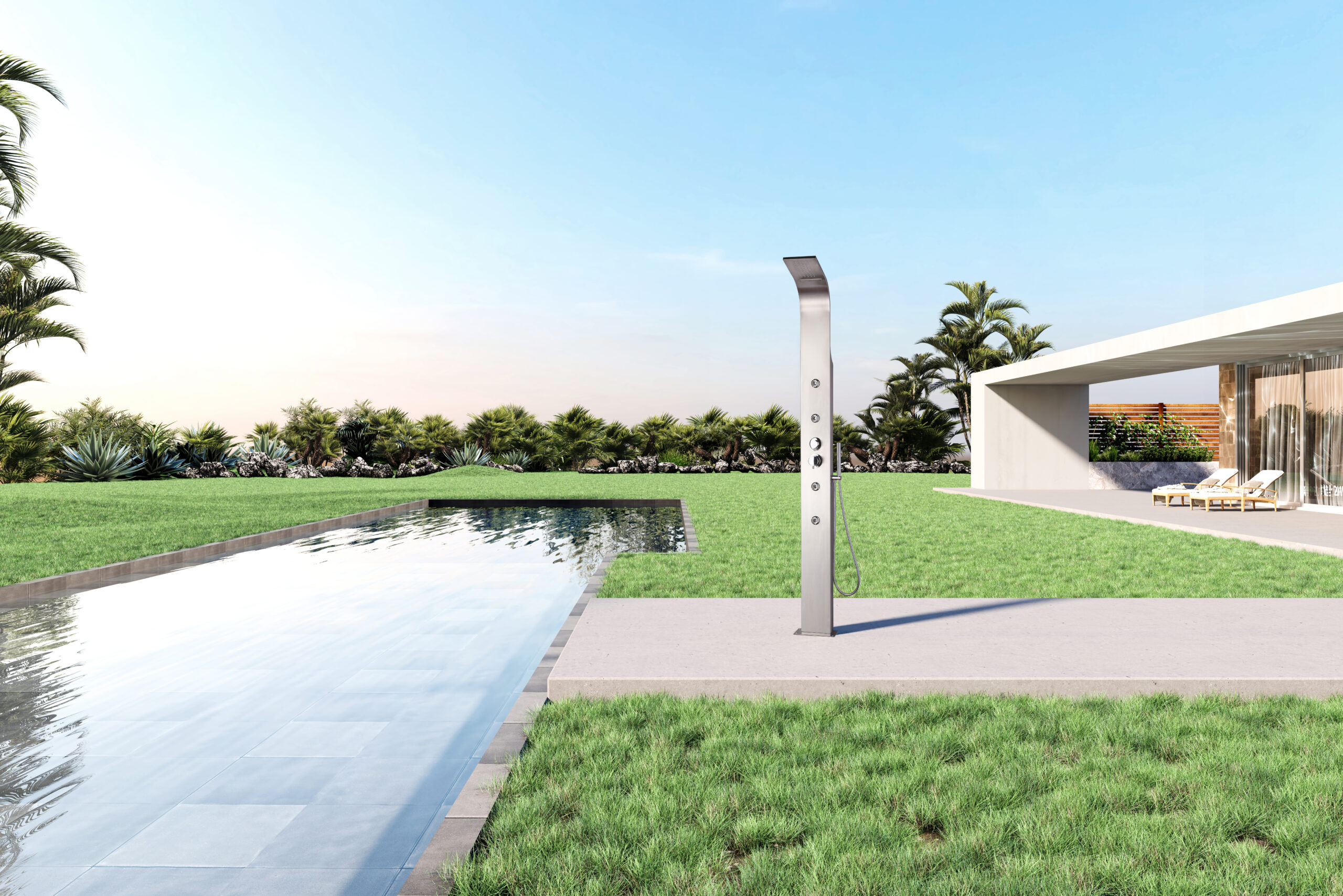 sustainable outdoor showers
